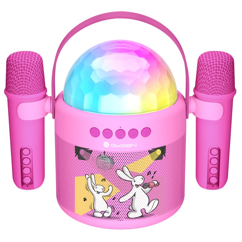 Přenosný reproduktor GoGEN BOB A BOBEK DISCO růžový – Gogen CZ